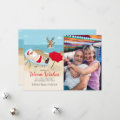 Tanning Santa Photo Greeting Card | Zazzle