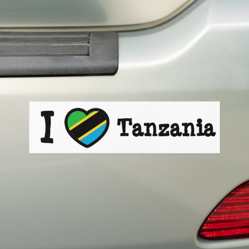 Tanzania Flag Bumper Sticker | Zazzle