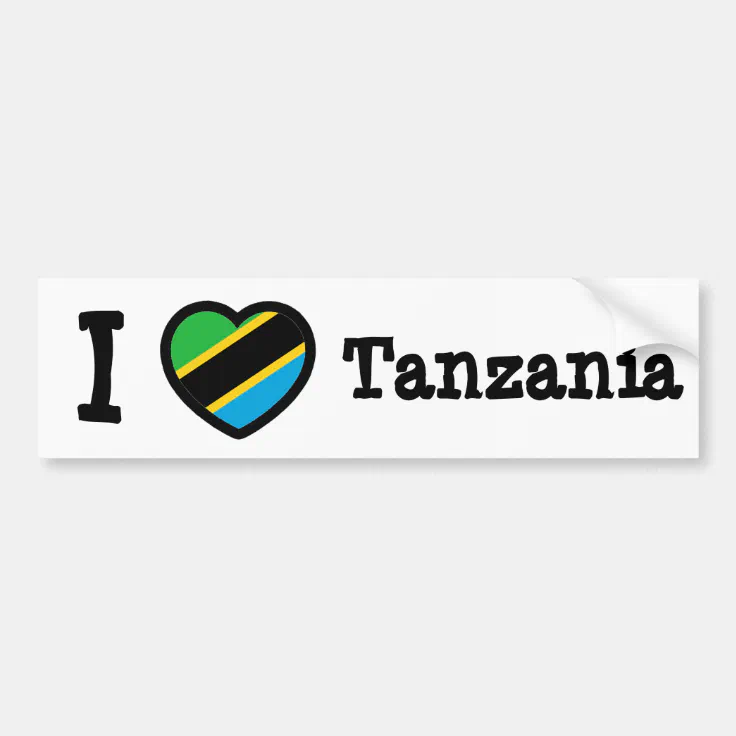 Tanzania Flag Bumper Sticker | Zazzle