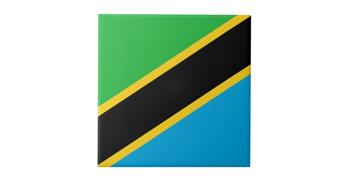 Tanzania Flag Tile | Zazzle