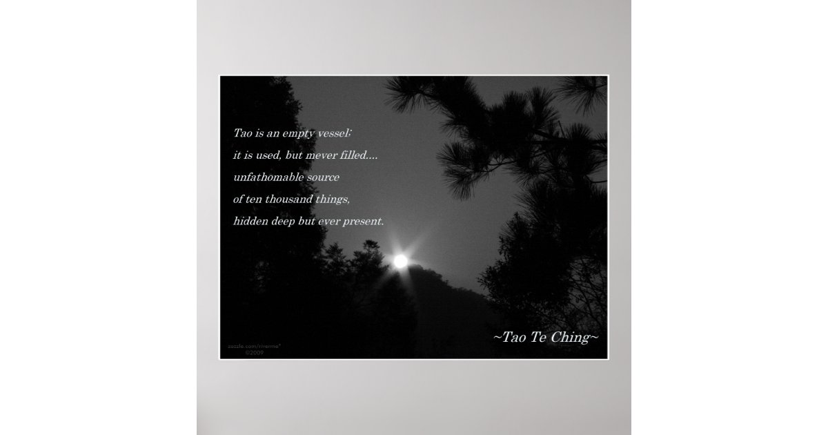 Tao Te Ching No.3/ Poster | Zazzle