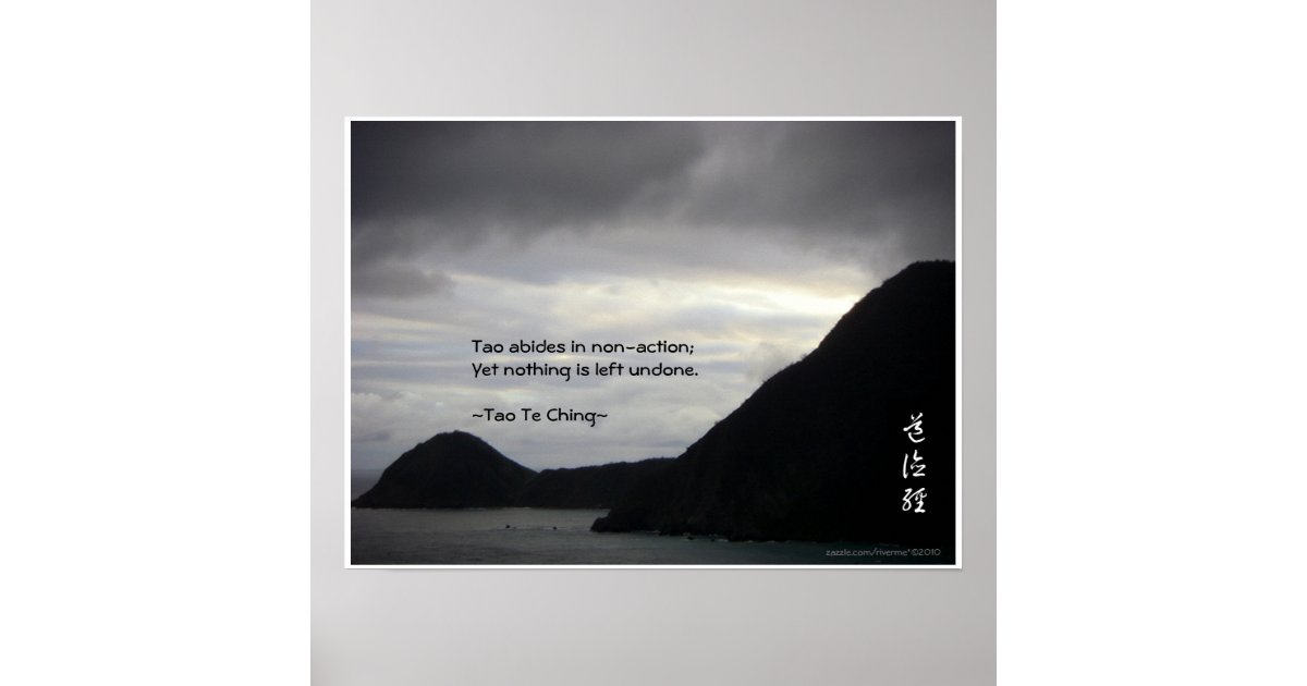 Tao Te Ching No.7/ Poster | Zazzle