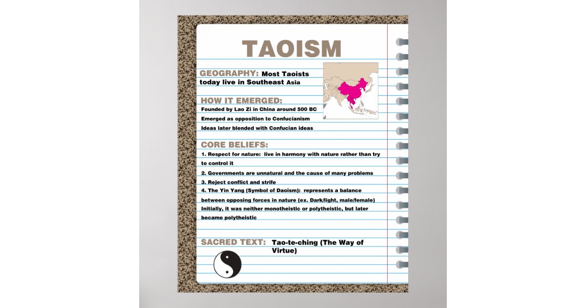 Taoism Poster | Zazzle