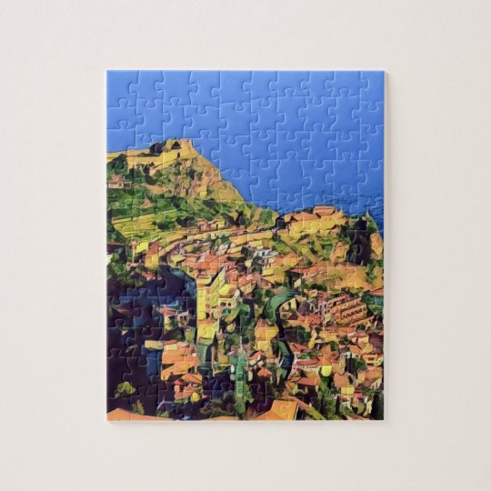 TAORMINA - Sicily - Jigsaw Puzzle | Zazzle.com