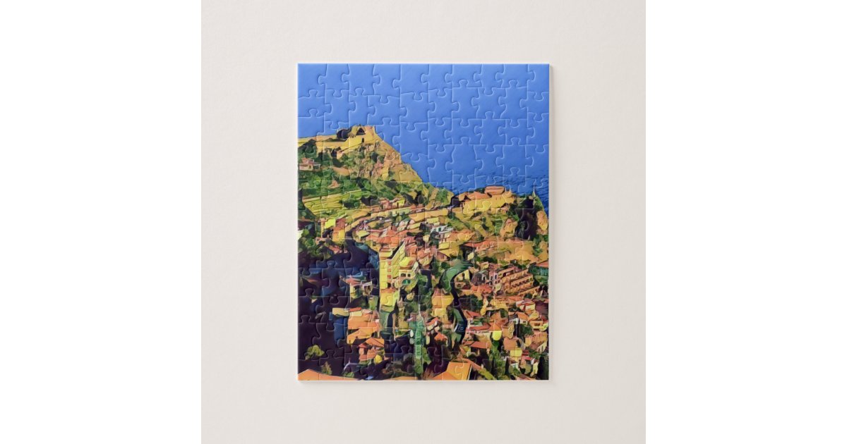 TAORMINA - Sicily - Jigsaw Puzzle | Zazzle