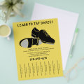Tap Dance Classes Dancing Lessons Tear Off Strips Flyer | Zazzle
