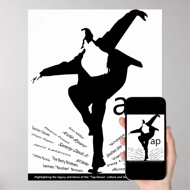 Tap Dance Poster "Legends" | Zazzle