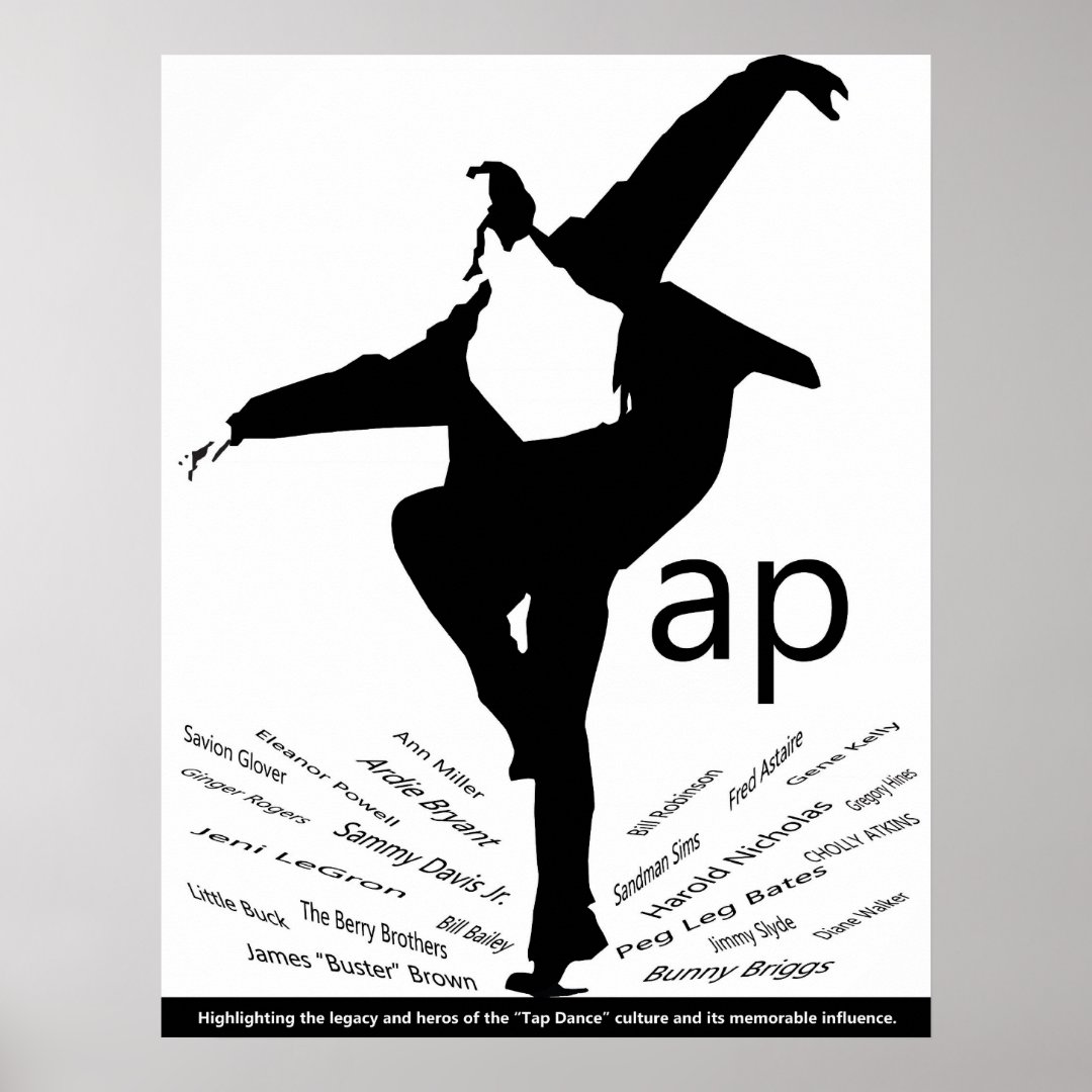 Tap Dance Poster "Legends" | Zazzle
