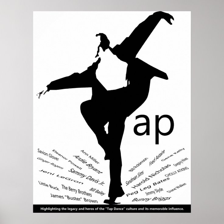 Tap Dance Poster "Legends" | Zazzle