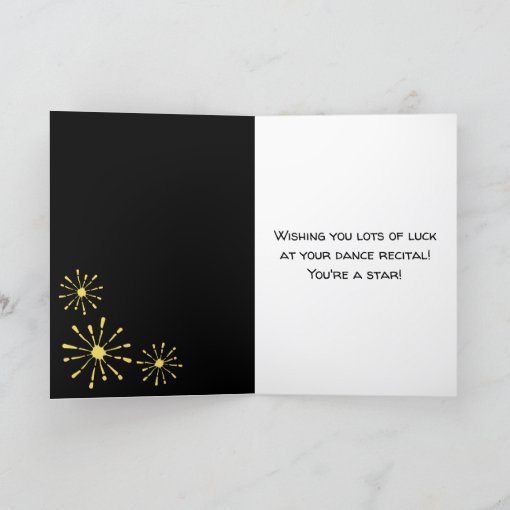 Tap Dance Recital Good Luck Card | Zazzle