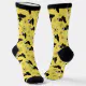 Tap Dancers Gold and Black Tap Shoes Patterned Socks | Zazzle