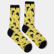 Tap Dancers Gold and Black Tap Shoes Patterned Socks | Zazzle
