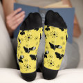 Tap Dancers Gold and Black Tap Shoes Patterned Socks | Zazzle