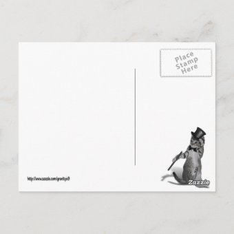 Tap Dancing Cat Postcard | Zazzle