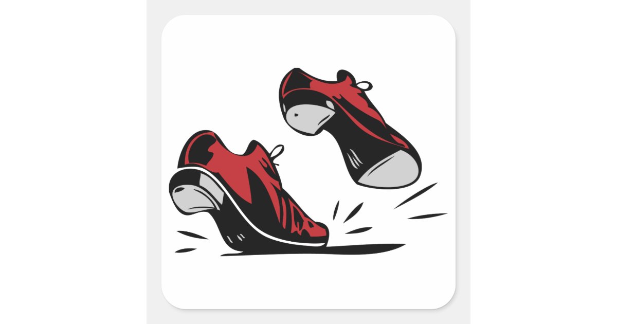 Tap Dancing Shoes Square Sticker | Zazzle