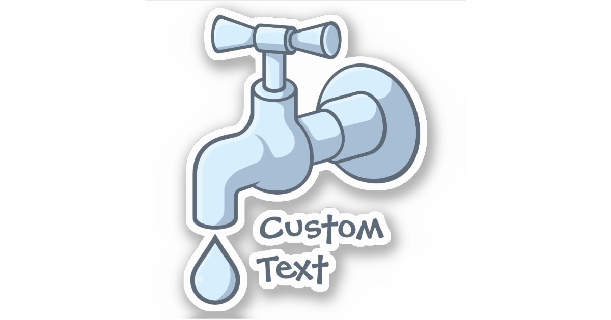 Tap Dripping Sticker | Zazzle