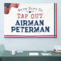 TAP OUT Airman Guardian Military BMT Graduation Banner | Zazzle
