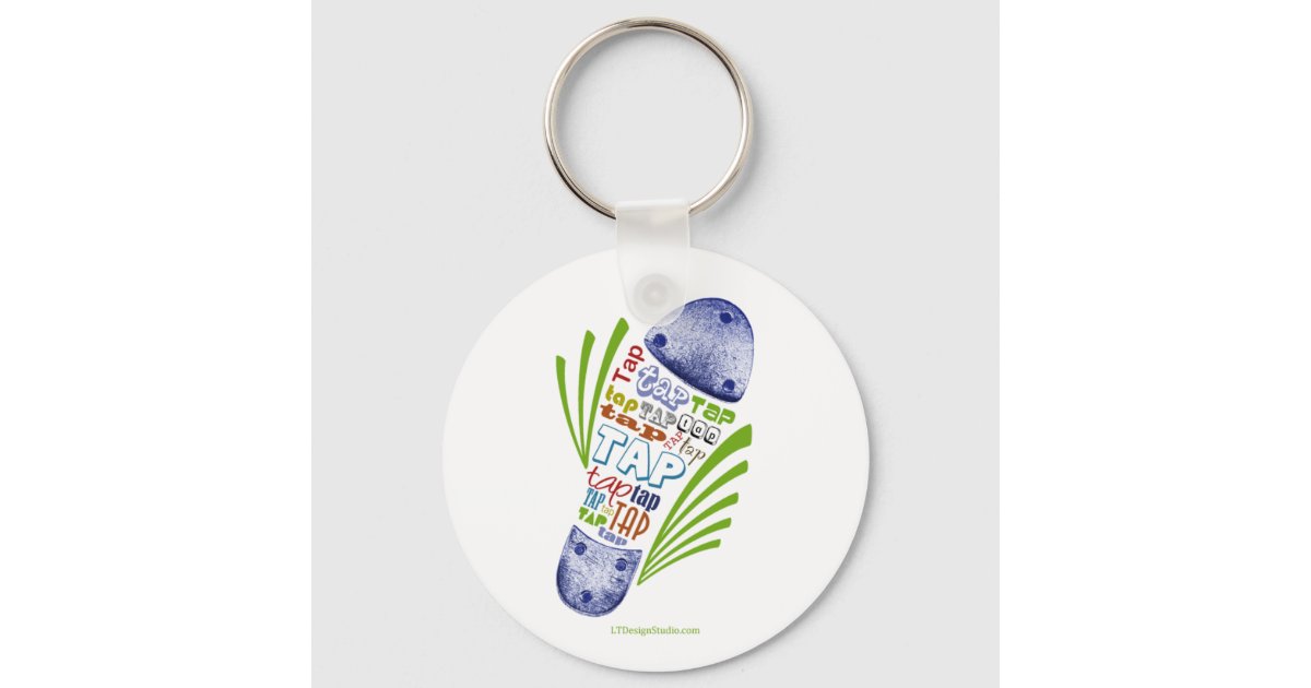 Tap Shoe - Keychain | Zazzle
