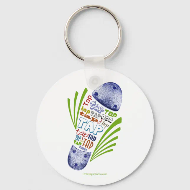 Tap Shoe - Keychain | Zazzle