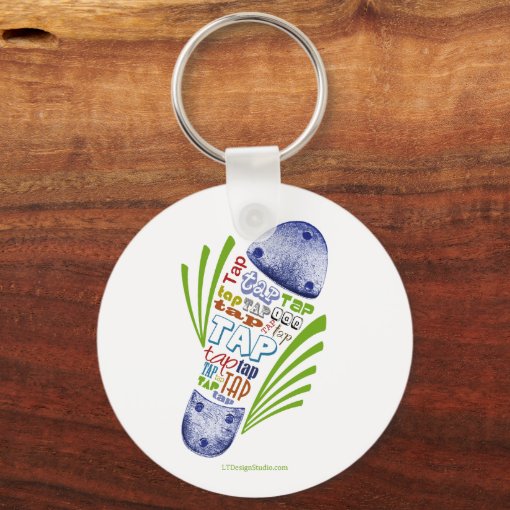 Tap Shoe - Keychain | Zazzle