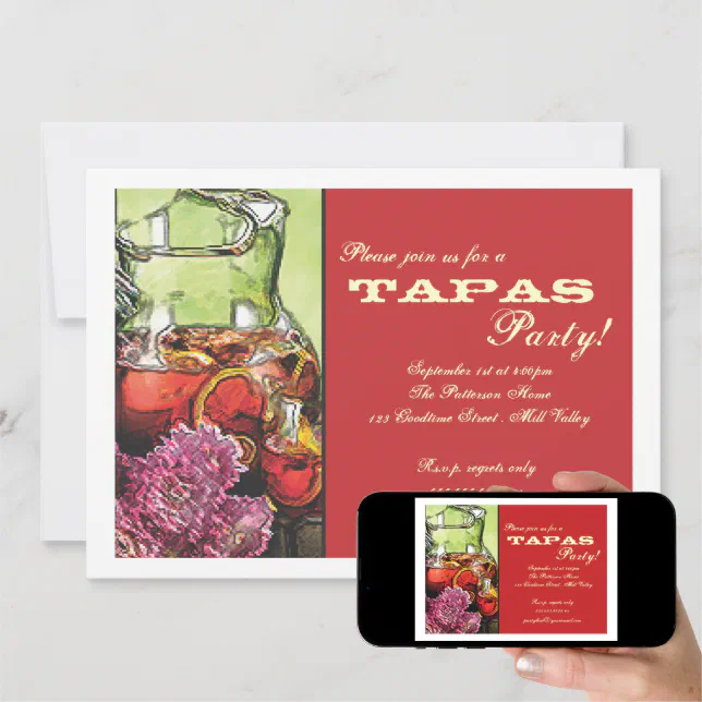 Tapas Party Invitation | Zazzle