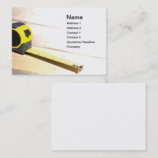 tape measure business card | Zazzle