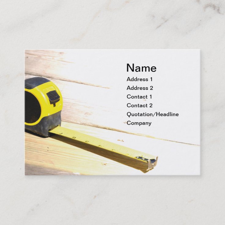 tape measure business card | Zazzle