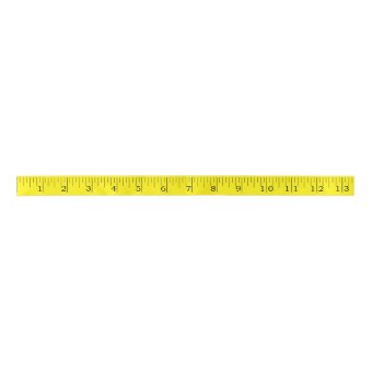 Tape Measure Imperial Inches Ruler Yellow Ribbon | Zazzle