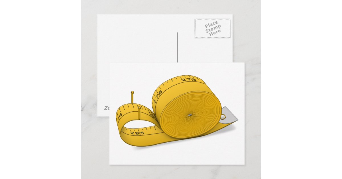 Tape Measure Snail Postcard | Zazzle