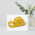 Tape Measure Snail Postcard | Zazzle