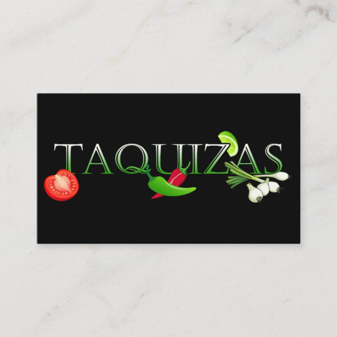 Taquizas Business Card | Zazzle