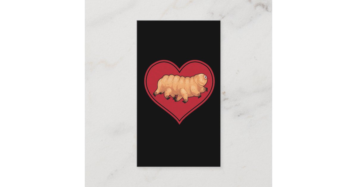 Tardigrade Heart Microbiology Love Ugly Science Business Card | Zazzle