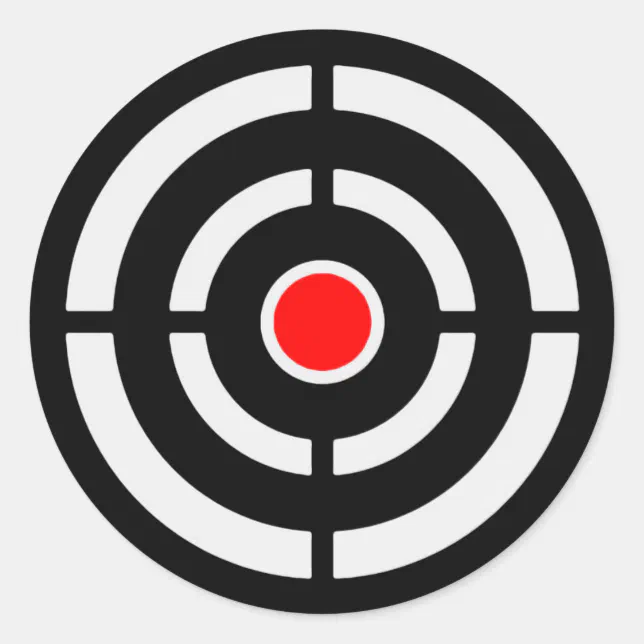 Target 2 classic round sticker | Zazzle