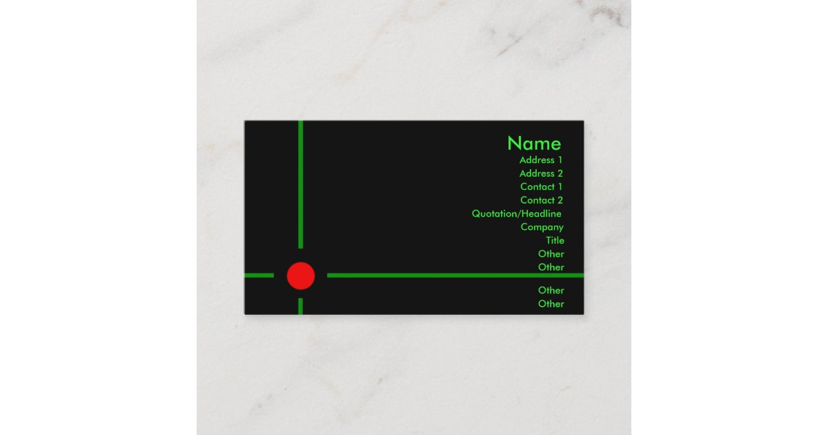 Target Business Card | Zazzle