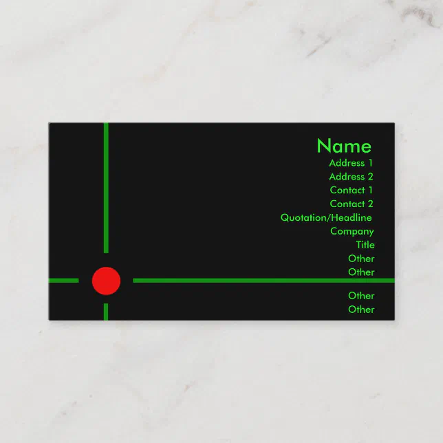 Target Business Card | Zazzle