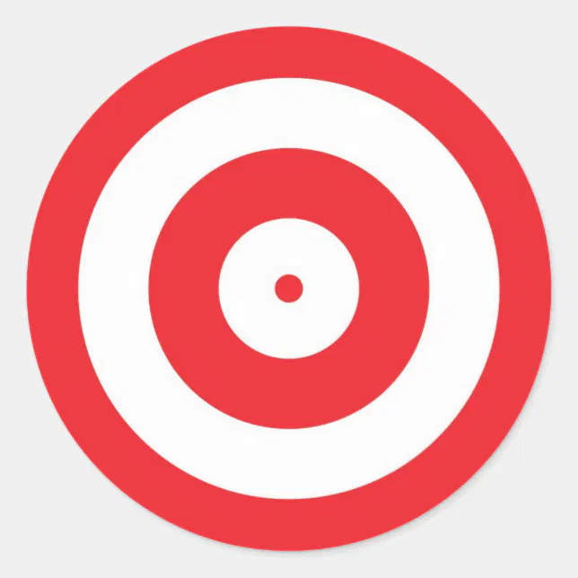Target Classic Round Sticker | Zazzle