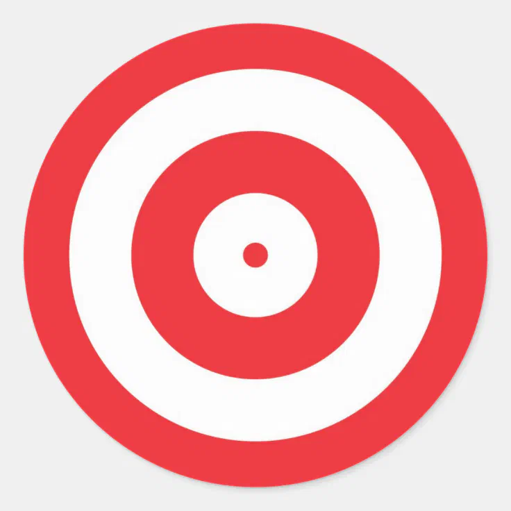 Target Classic Round Sticker | Zazzle