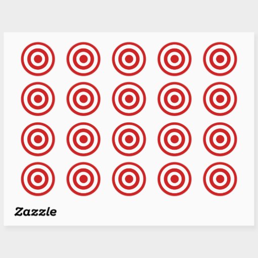 TARGET CLASSIC ROUND STICKER | Zazzle