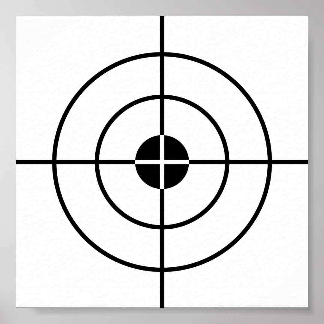 Target practice poster | Zazzle