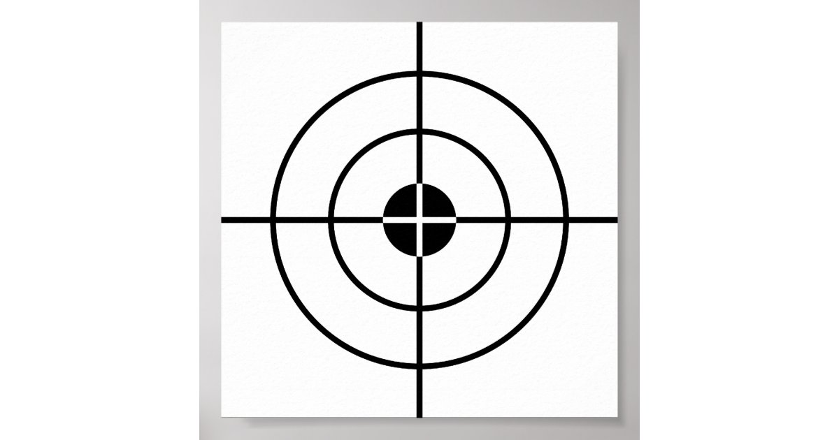 Target practice poster | Zazzle