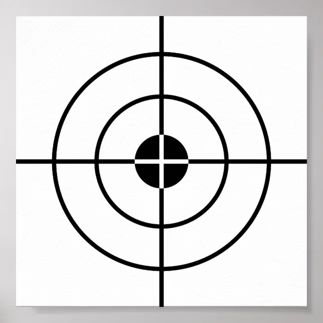 Target practice poster | Zazzle