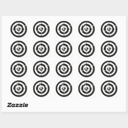 Target Practice Square Sticker | Zazzle