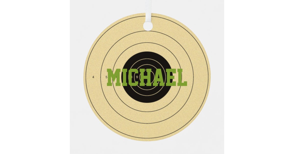 Target Shooting Personalized Ornament | Zazzle