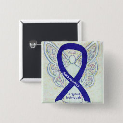 Targeted Individuals Angel Awareness Ribbon Pins | Zazzle