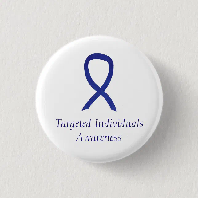 Targeted Individuals Awareness Ribbon Custom Pins | Zazzle