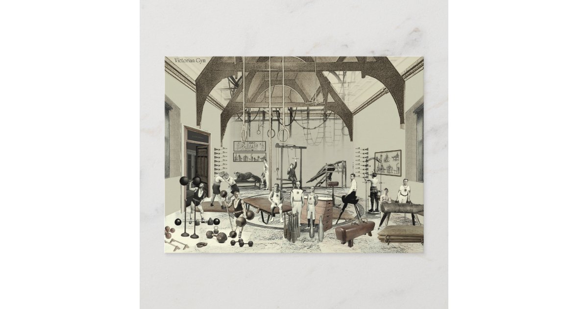 Tarjeta Victorian Gym Postcard | Zazzle
