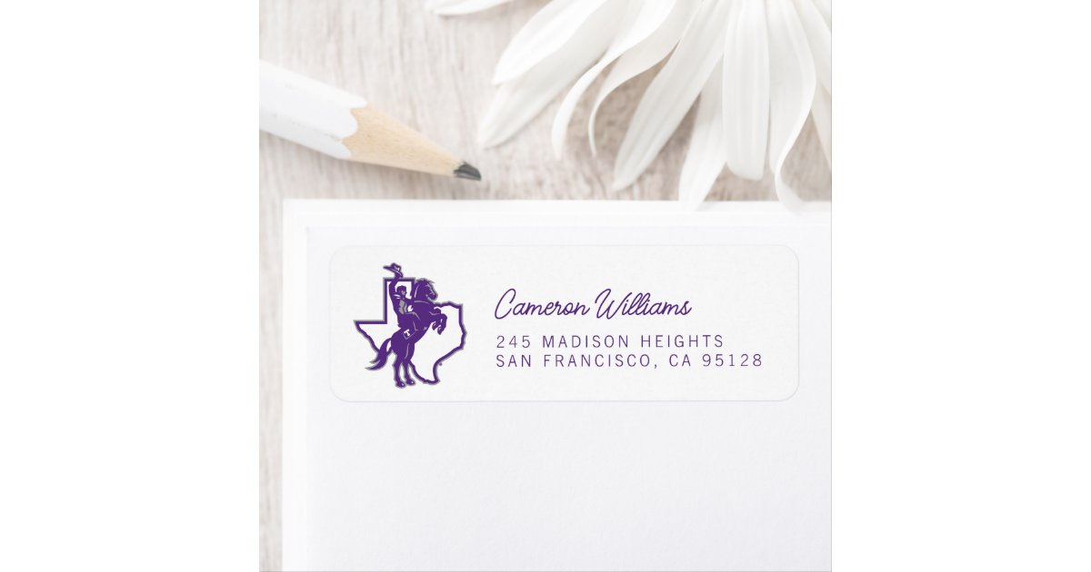 Tarleton State University Texan Rider | Texas Map Label | Zazzle