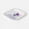Tarleton State University Texan Rider | Texas Map Paper Plates | Zazzle
