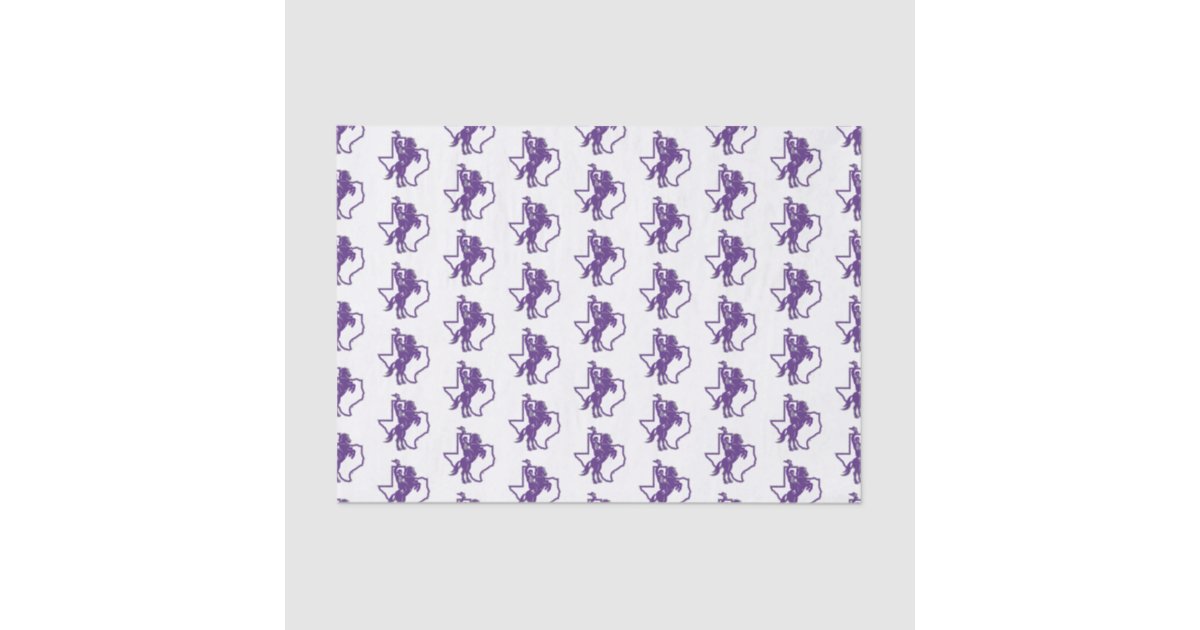 Tarleton State University Texan Rider | Texas Map Tissue Paper | Zazzle