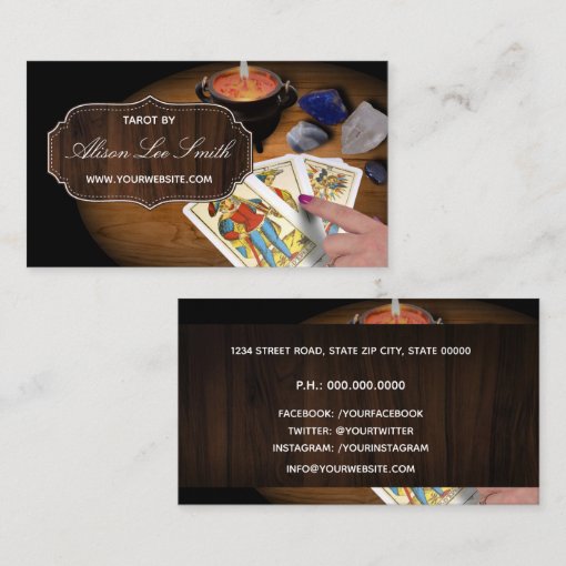 Tarot, astrology, Astrologer Business Card | Zazzle